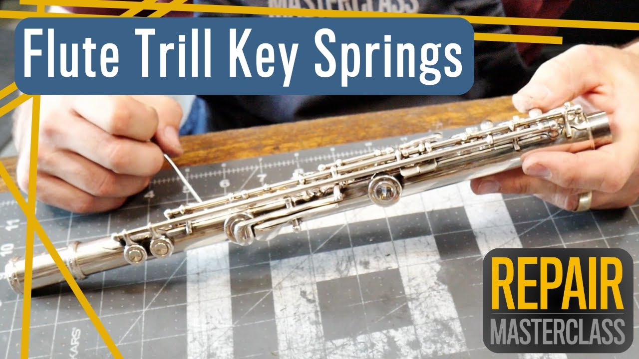 Flute trill key springs - YouTube