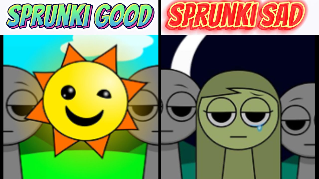 Sprunki Good Mod VS Sprunki Sad Mod: All Characters Showdown! - YouTube