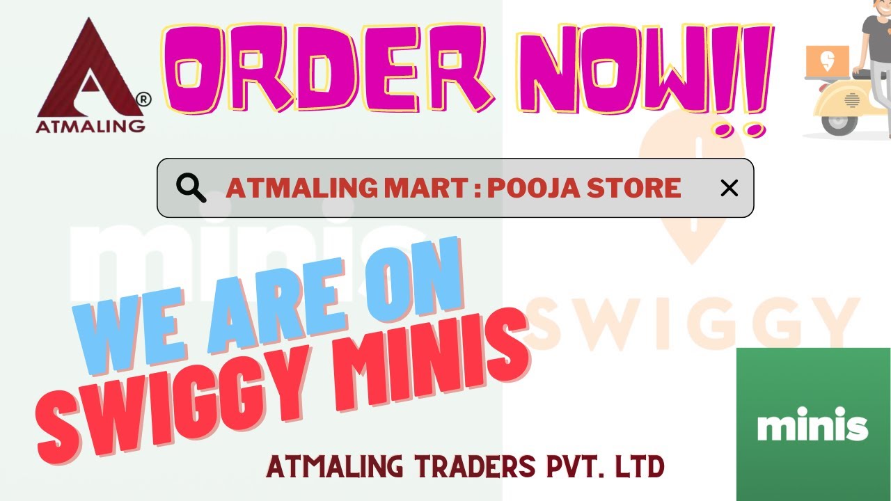 How to order via Swiggy App | Atmaling Mart - Pooja Store - YouTube
