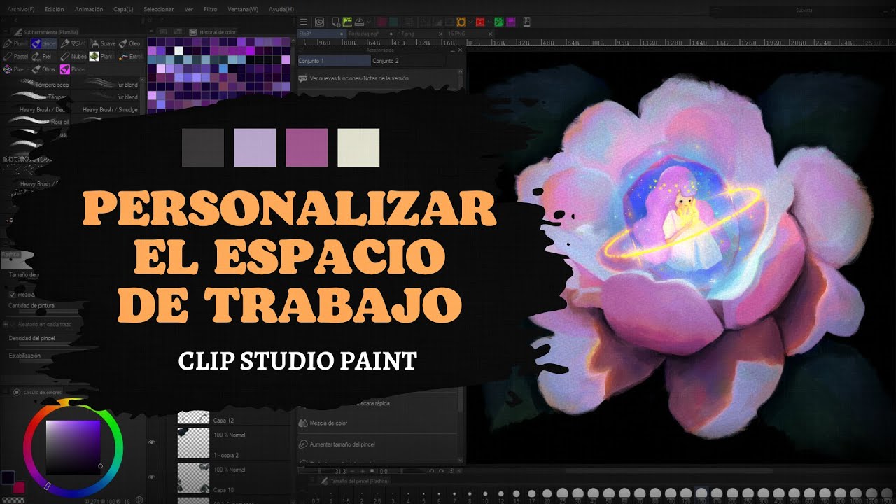 Personalicemos el espacio de trabajo en CLIP STUDIO PAINT - YouTube