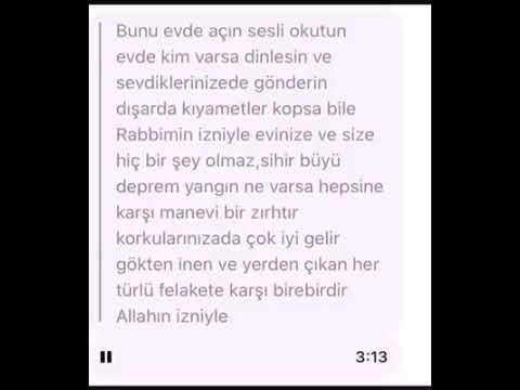Çare ve Şifa Duası (Alıntıdır)