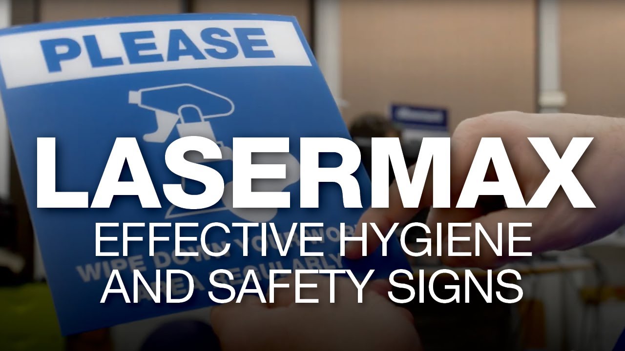 Rowmark LaserMax for Effective Hygiene & Safety Signs - YouTube