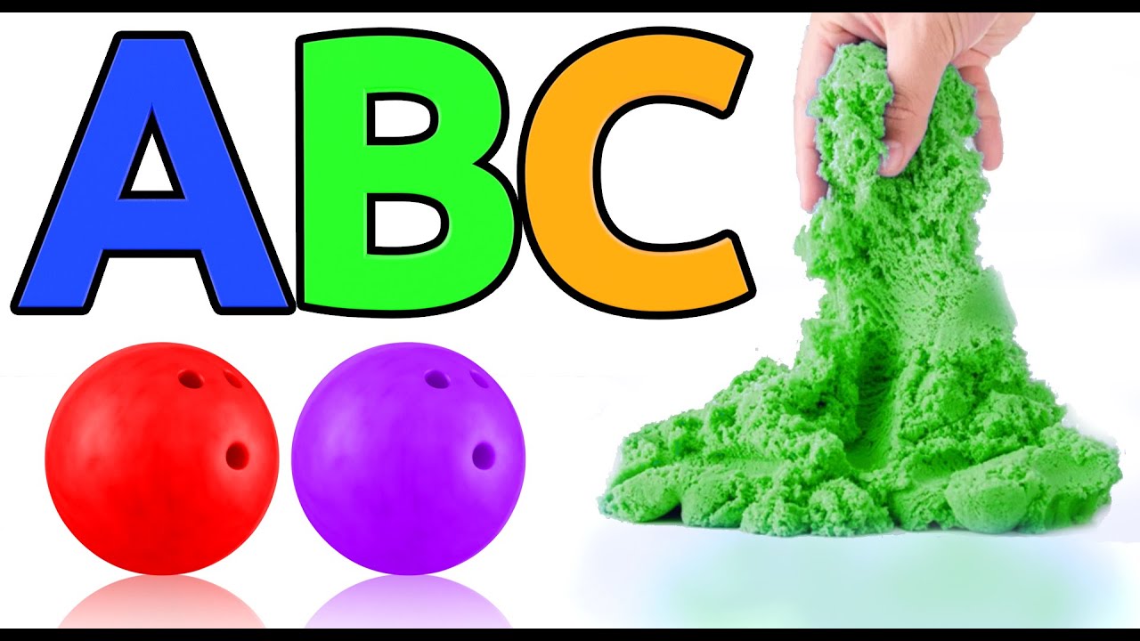 Learn Alphabet with ABCs Song and Kinetic Sand Letters and Shapes - YouTube