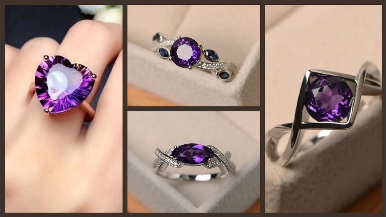 Beautiful and Stylish Amethyst Gemstone rings styles and ideas 2020 ...