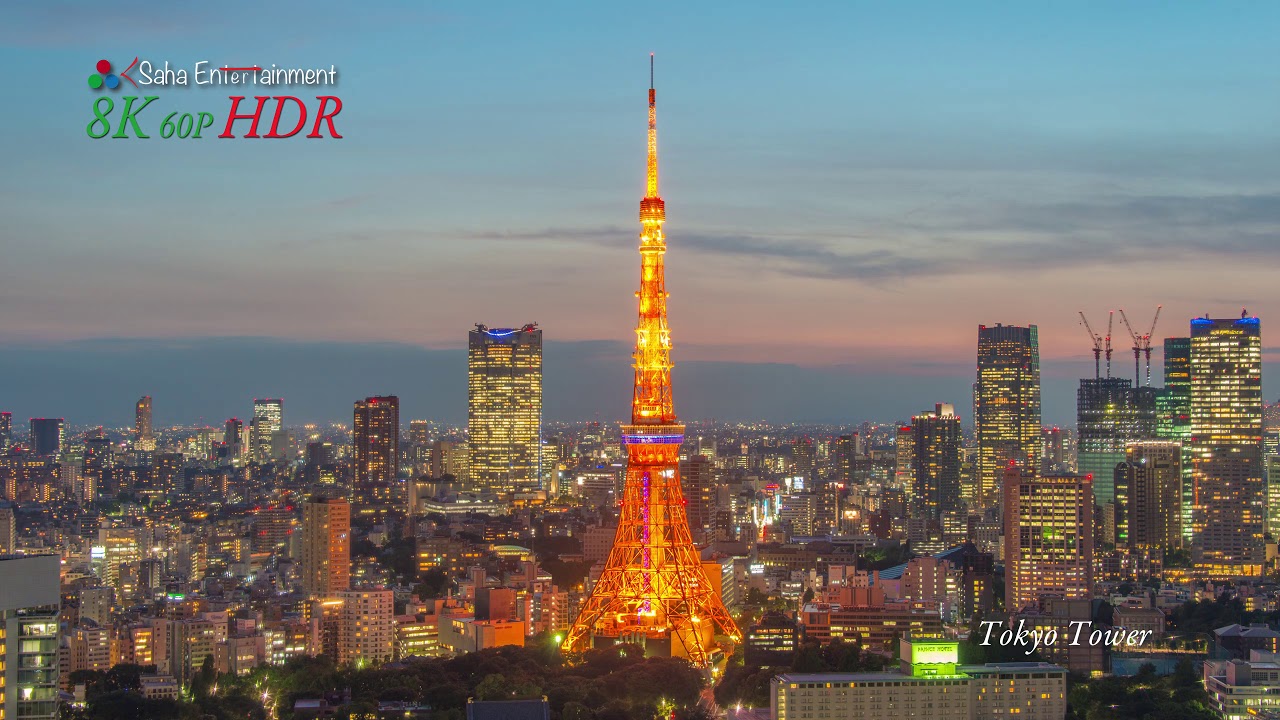 8K 4320P HDR TOKYO HDR Time Lapse in 8K ハイダナミックレンジ8K東京タイムラプス映像 - YouTube