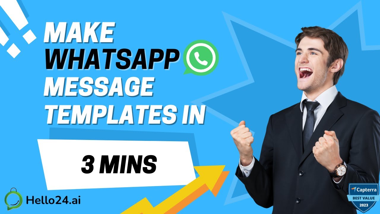 How to create a basic WhatsApp Messaging Template - Hello24.ai - YouTube