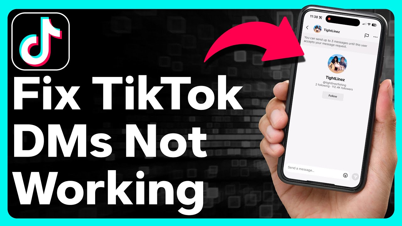 How To Fix TikTok Direct Message Not Working - YouTube