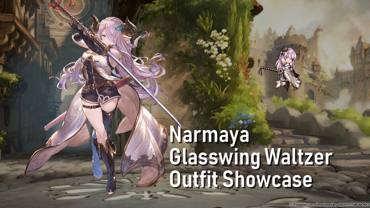 Narmaya GBVS Outfit - Glasswing Waltzer GBF Animation Showcase - YouTube