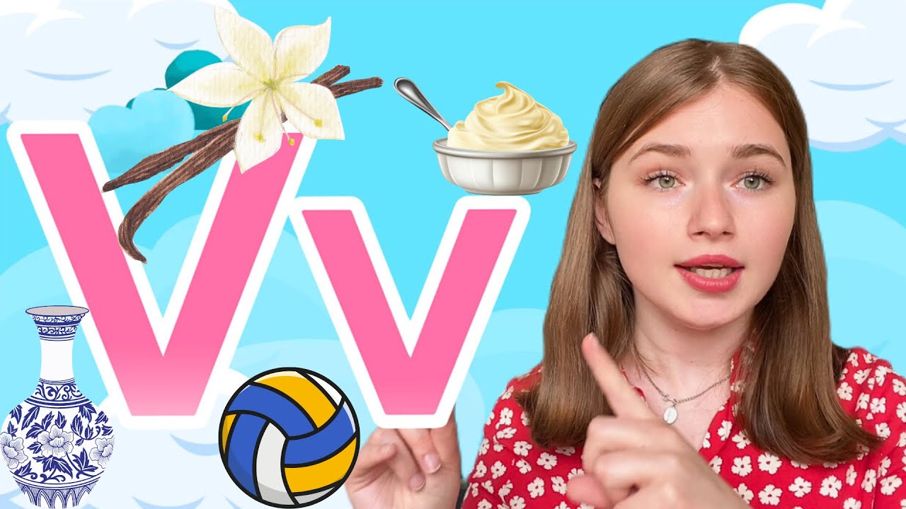 Изучаем английскую букву V: vanilla, vase, volleyball | Обучающее видео ...
