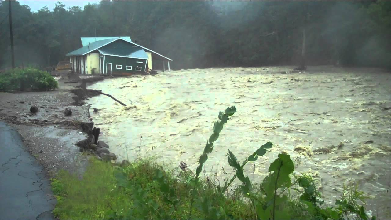 Grafton Town Garage partially destroyed by Irene Bryce LeVan Cushing ...