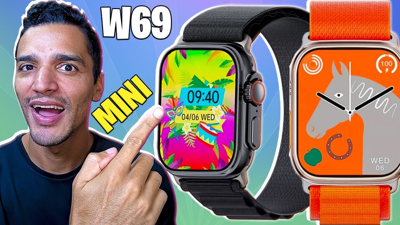IWO W69 ULTRA MINI 45mm - UM SMARTWATCH COM MAIS DE 100 MODOS ...