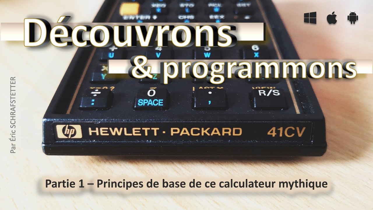Découvrons et programmons : HP-41C/CV (Partie 1) - YouTube