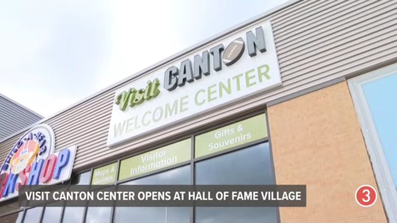 LIVE: Visit Canton Welcome Center opens at Hall of Fame Village - YouTube
