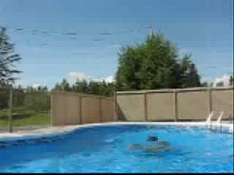 2 malade dans une piscine