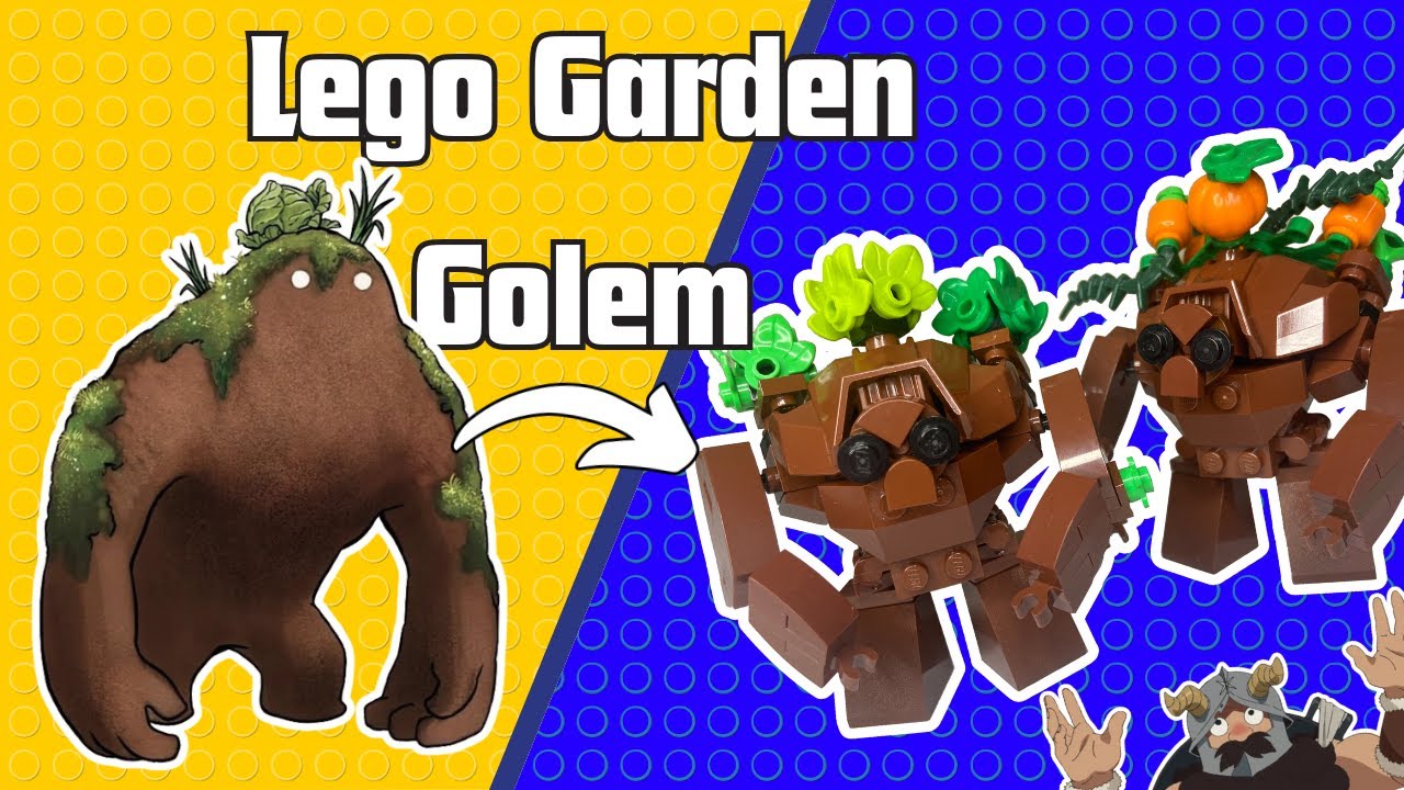 I built Senshi's Garden Golems in LEGO for D&D | Brick Bestiary - YouTube