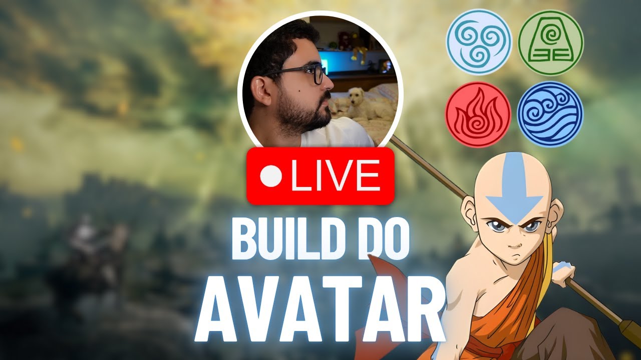 Elden Ring com a build do Aang (terra, água, fogo, ar) - !pix !discord ...