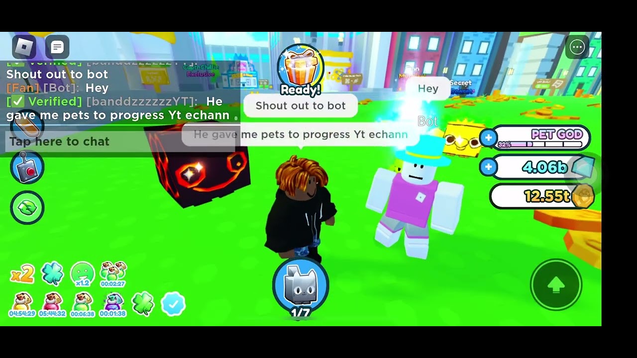 Thanks to bot for the pets it helps allot pet sim x - YouTube