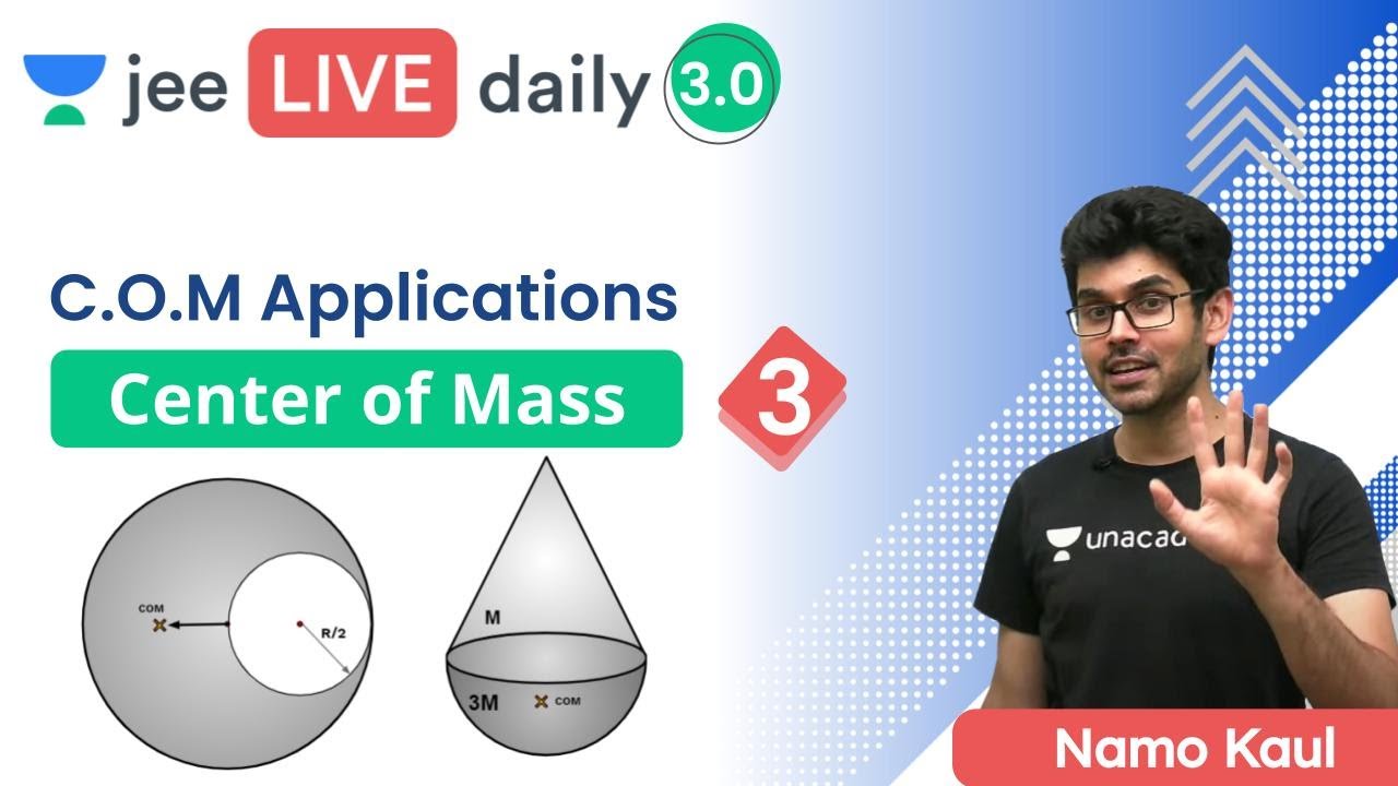 JEE: Center of Mass L3 | C.O.M Applications | Unacademy JEE | Namo Kaul ...