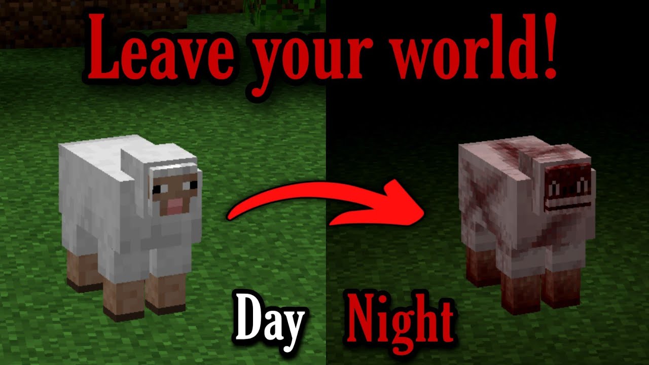 If your sheep acts unusual at night, Run away from him! (Minecraft ...