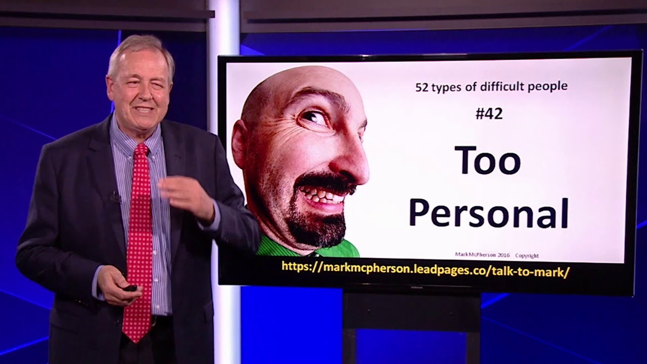 The 52 Types of Difficult People. 2.5 mins from a presentation - YouTube
