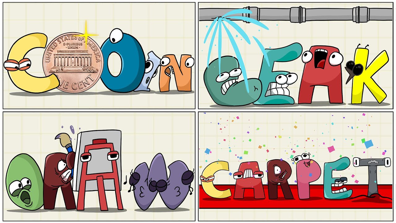 Alphabet Lore PARODY COMPILATION / Alphabet Lore animation @Mike ...