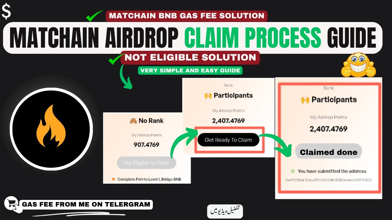 Matchain Airdrop Claim Guide | No Rank & Not Eligible Solution | BNB ...