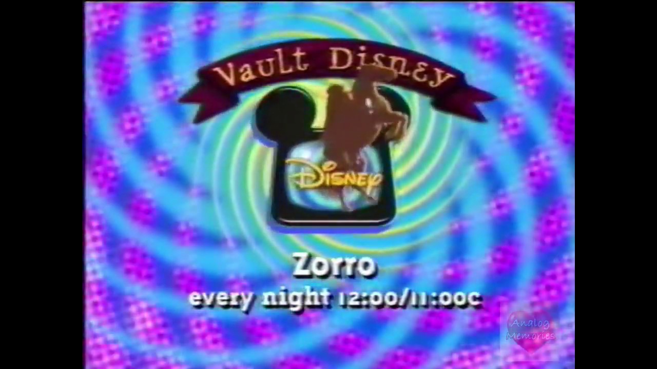 Zorro | Vault Disney | Disney Channel | Promo | 1998 - YouTube