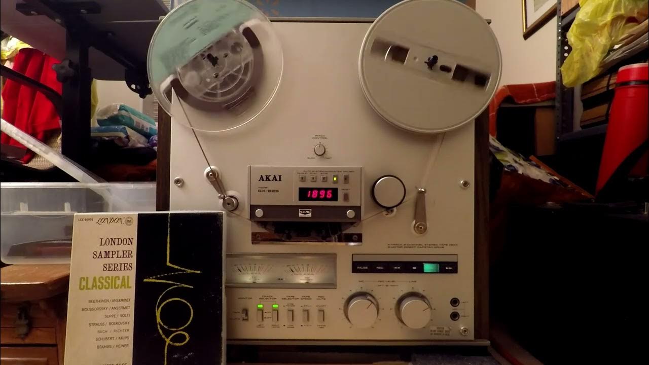 London Press Classical Music Sampler 4-Track Reel to Reel Tape AKAI GX-625 - YouTube