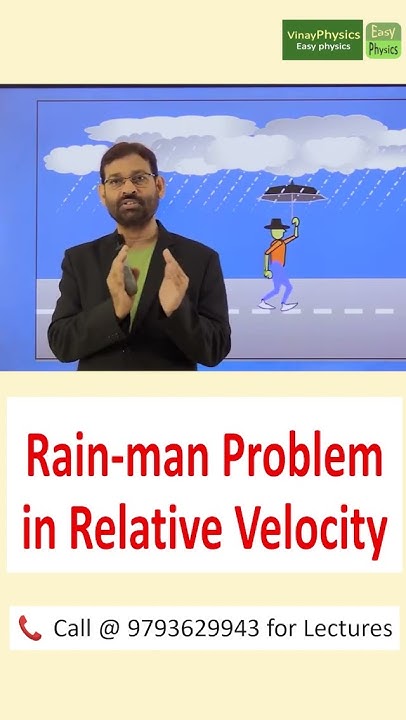 RAIN MAN PROBLEMS IN RELATIVE VELOCITY | PHYSICS | NEET | JEE | #shorts #shortsfeed #physics ...