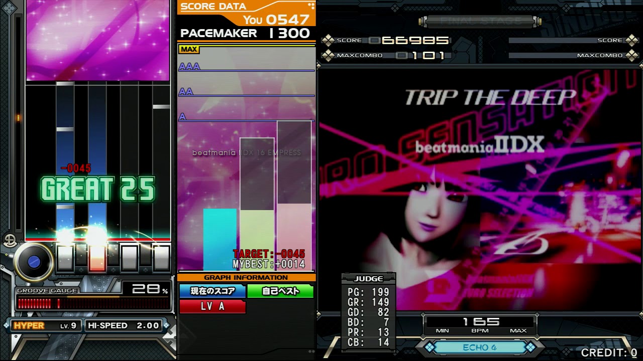 [Beatmania IIDX 24 SINOBUZ] RED ZONE [Hyper : 9] - YouTube