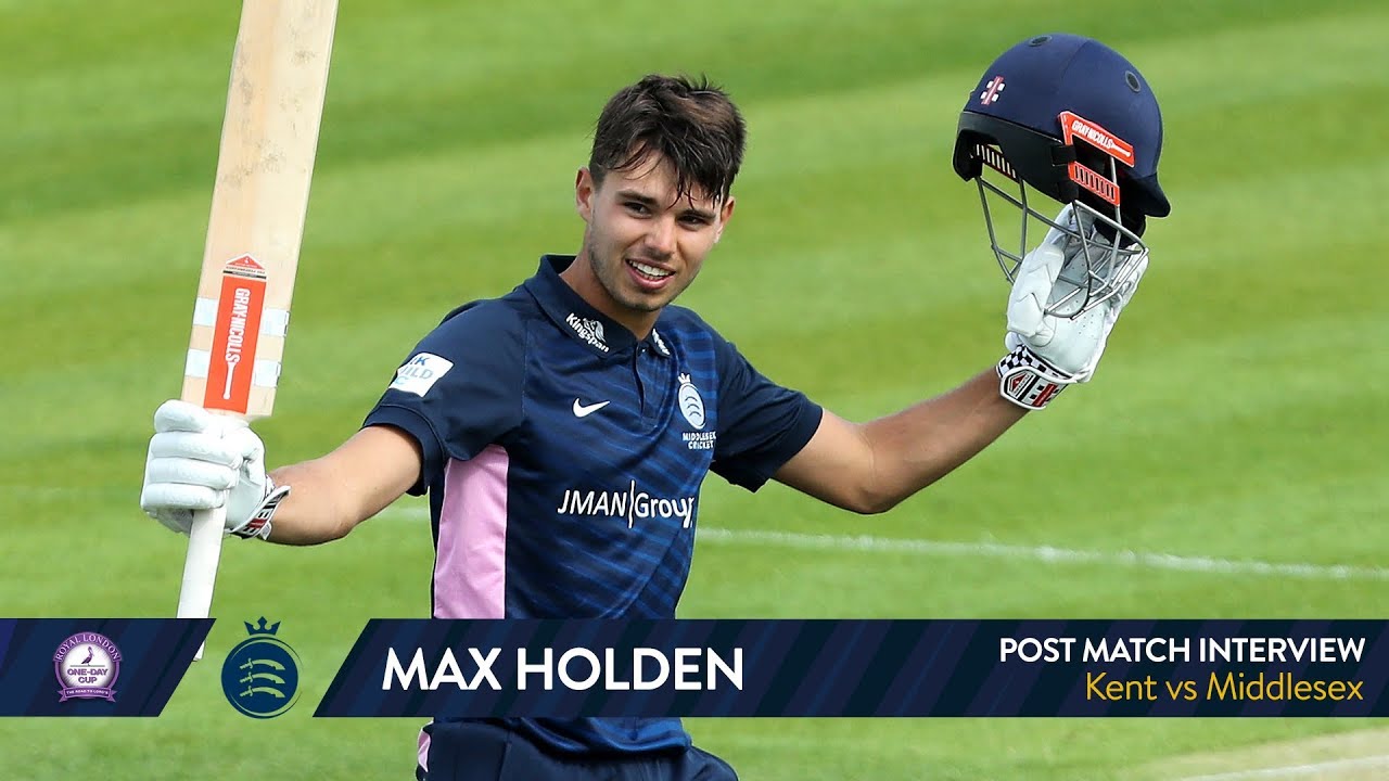HOLDEN INTERVIEW | KENT v MIDDLESEX - YouTube