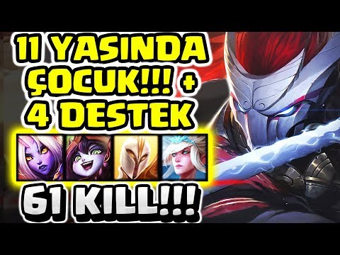 11 YAŞINDAKİ ÇOCUĞA YASUO ALDIRIP YANINA 4 DESTEK ALDIK!! ORTALIK KARIŞTI!! | Barış Can