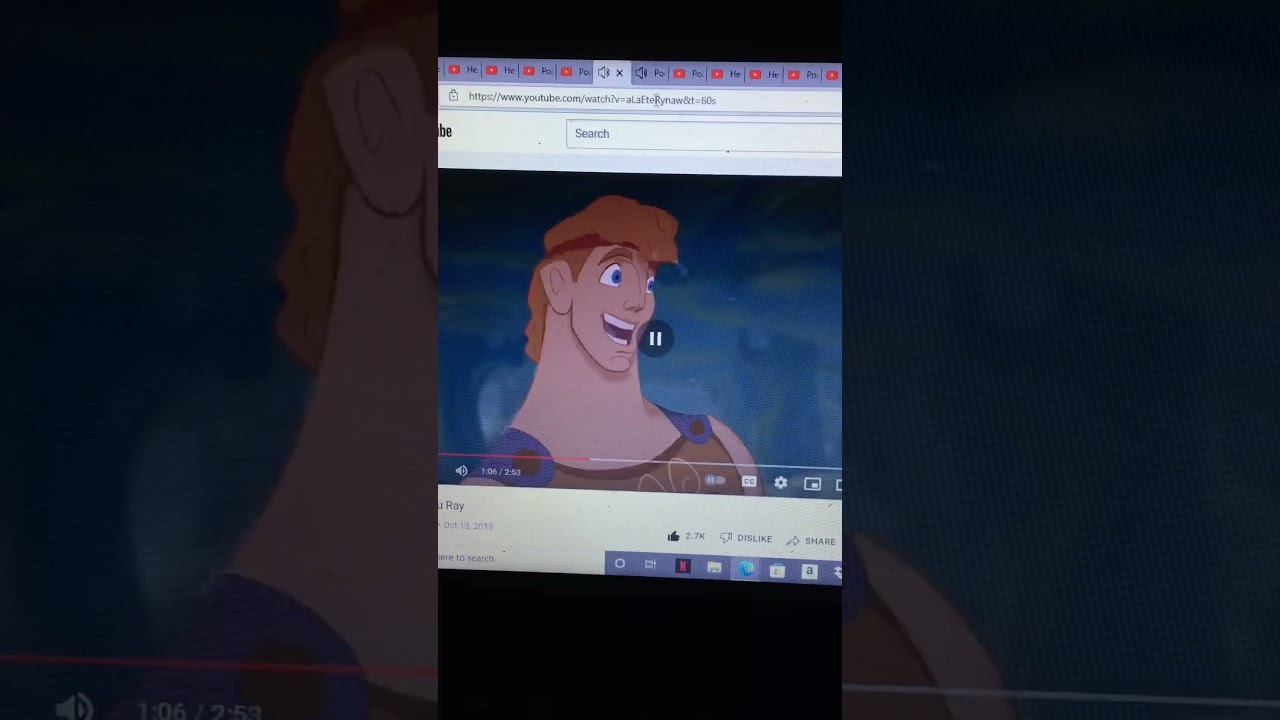 Hercules punches the big bad wolf from Muppet Classic theater away ...