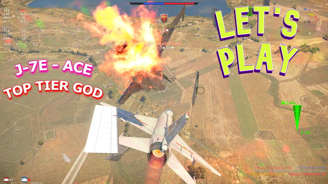 War Thunder - Chengdu J-7E *Ace* "Top Tier God Jet" Live Gameplay ...