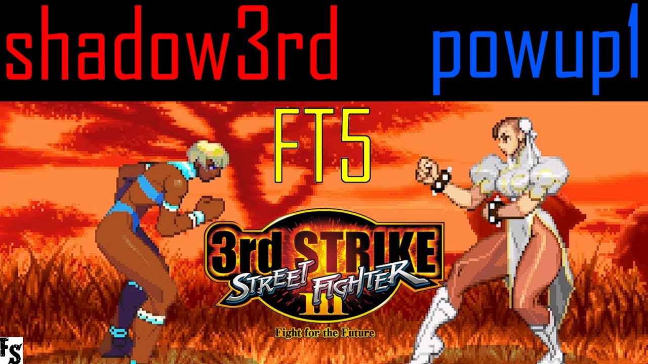Street Fighter III: Third Strike - shadow3rd [Elena] vs powup1 [Chun-Li/Ken] (Fightcade FT5 ...