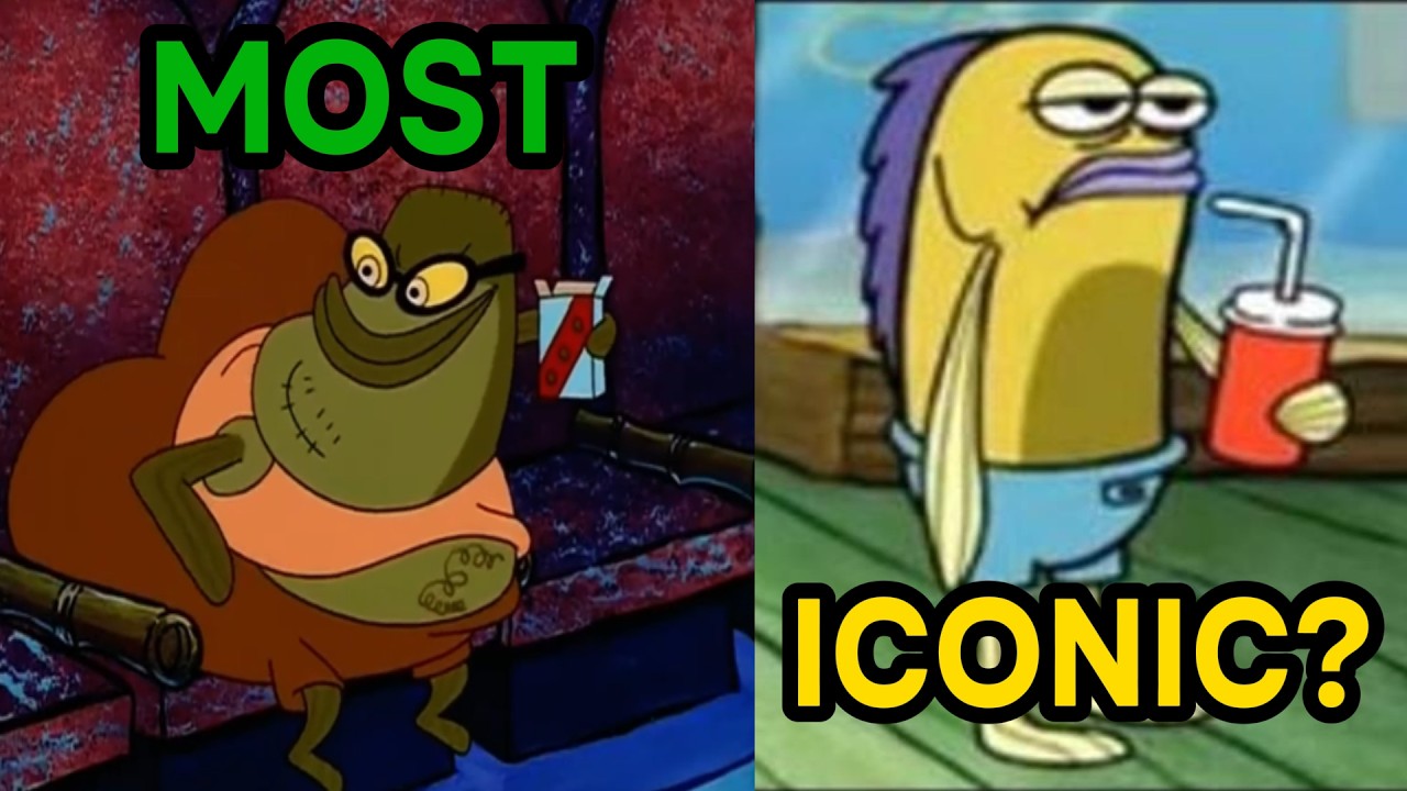 Ranking the MOST ICONIC SpongeBob Side Characters - YouTube