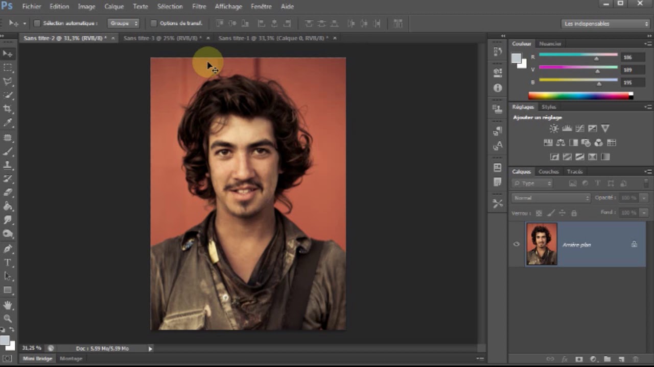 Photoshop apprendre en 10 minute le détourage قطع سريع للصور - YouTube