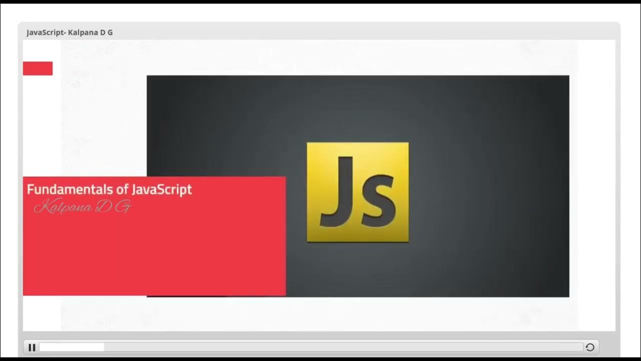 Fundamentals of JavaScript - YouTube