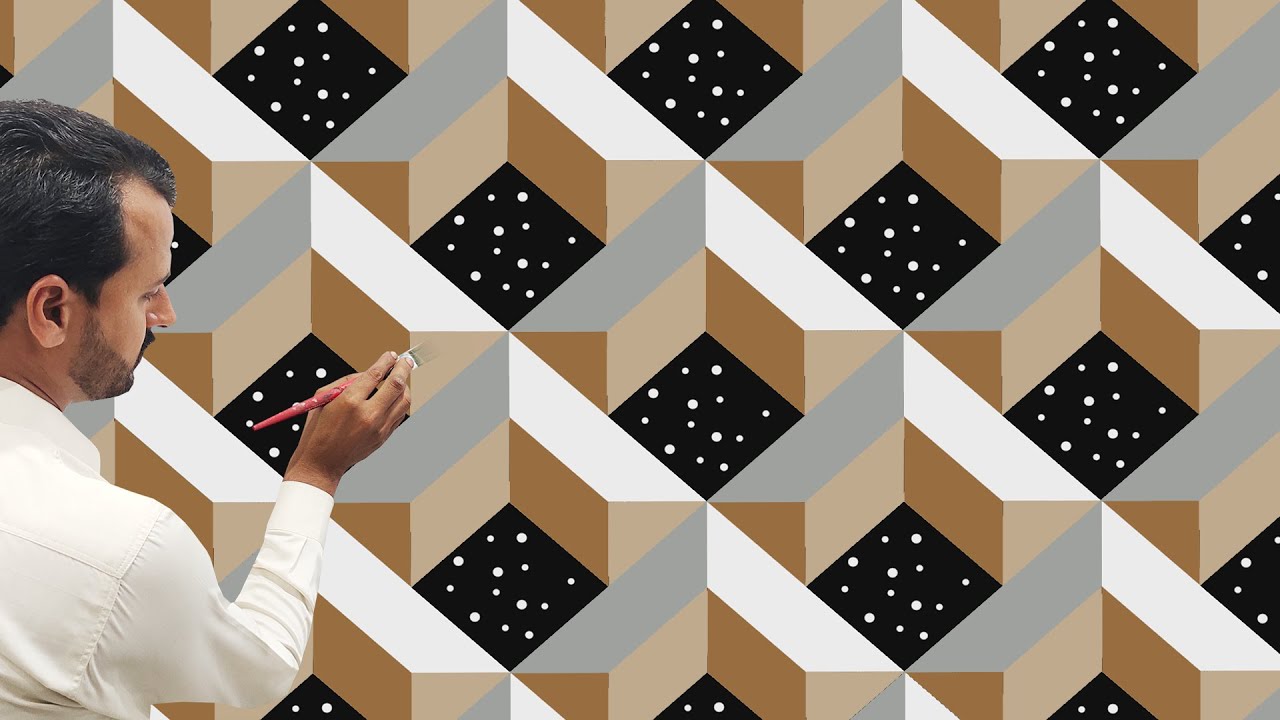 Latest 3D wall modern design | 3d wall bedroom painting design ...