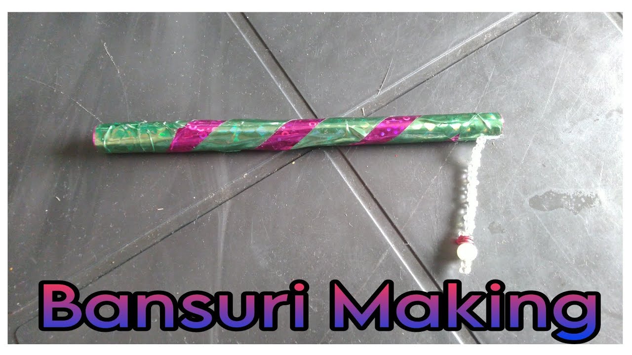 Bansuri Making//Beautiful Bansuri Making for Laddu Gopal 💝 - YouTube
