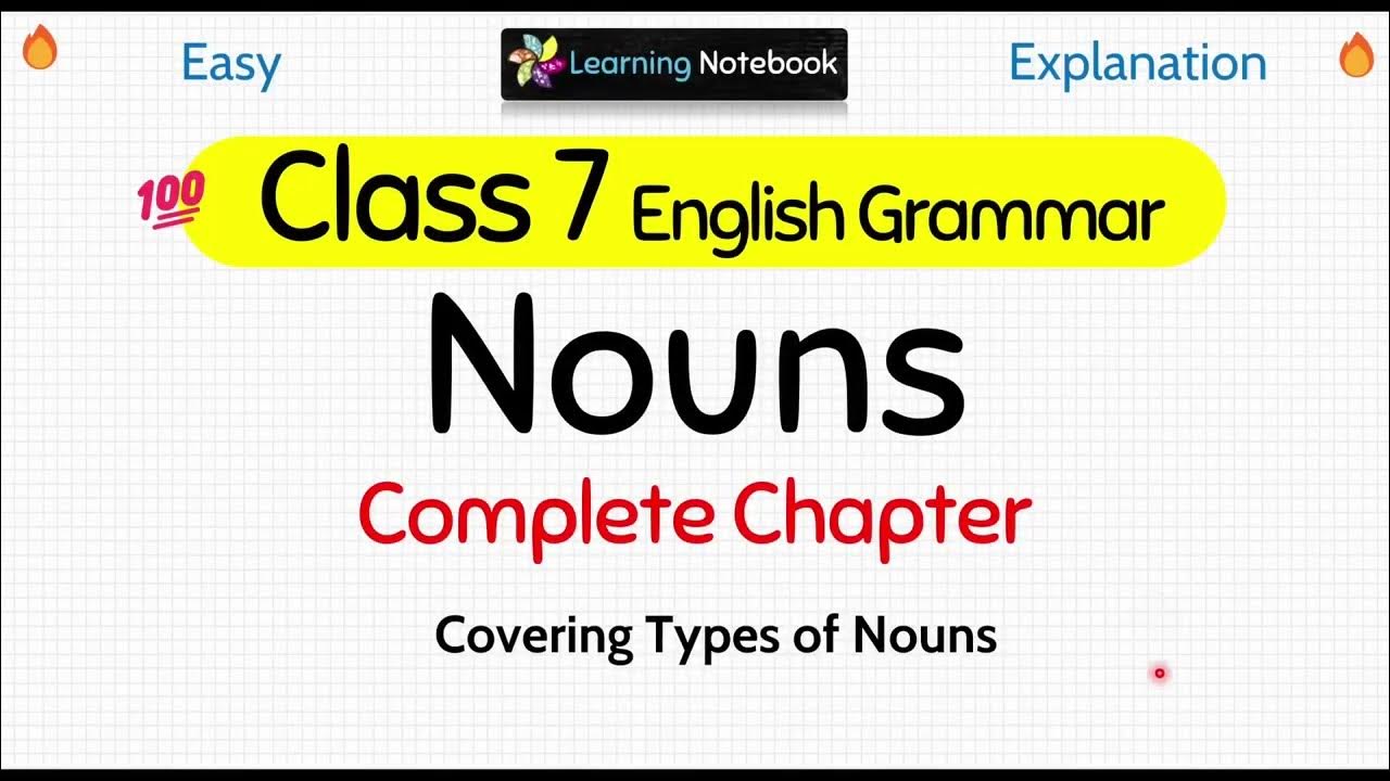 Class 7 Nouns । Class 7 English Grammar Nouns - YouTube