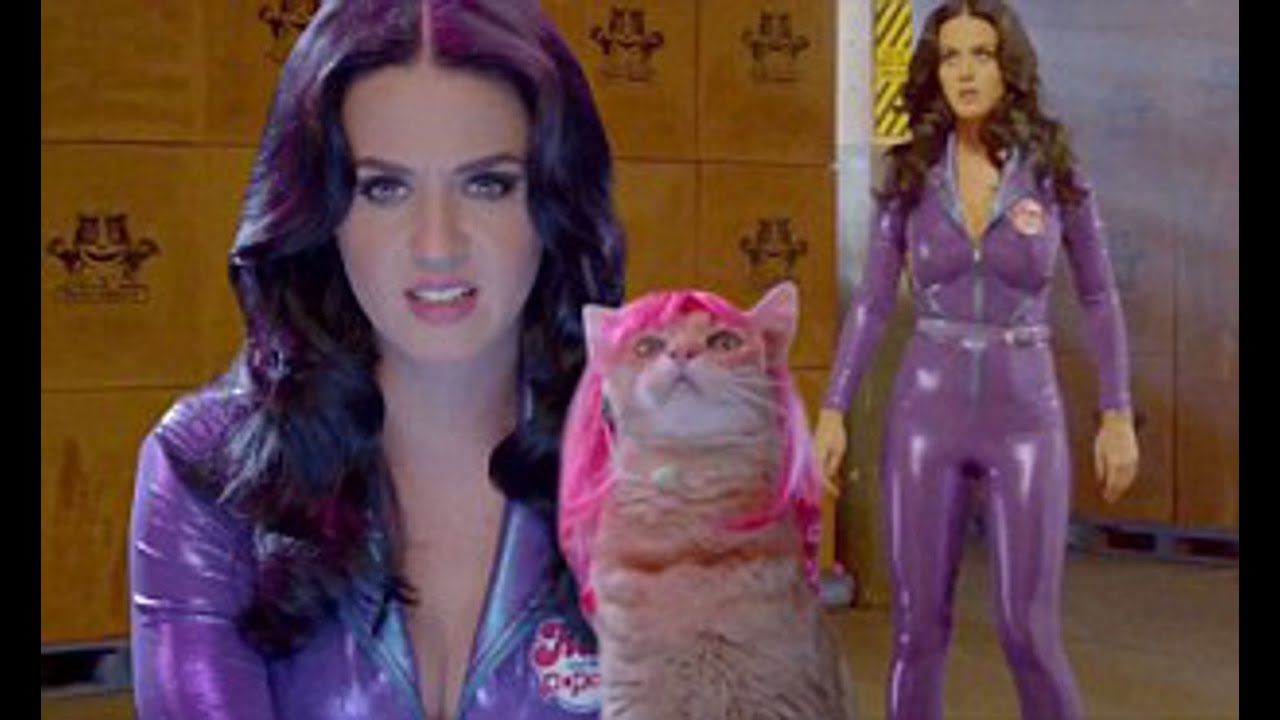 Katy Perry's Catsuit Costume Clings To Her Every Curve - YouTube