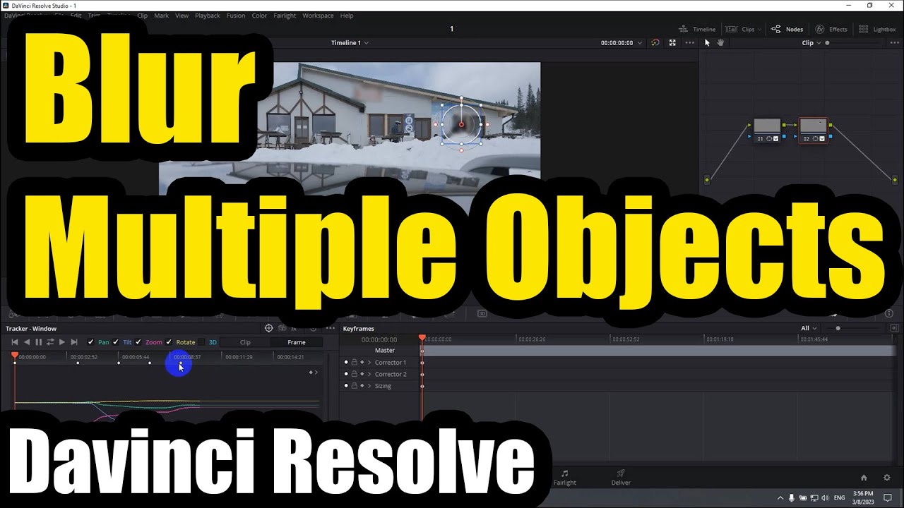 How to Blur out Multiple Moving objects/persons (Davinci Resolve, Keyframes, Mask, Tracking ...