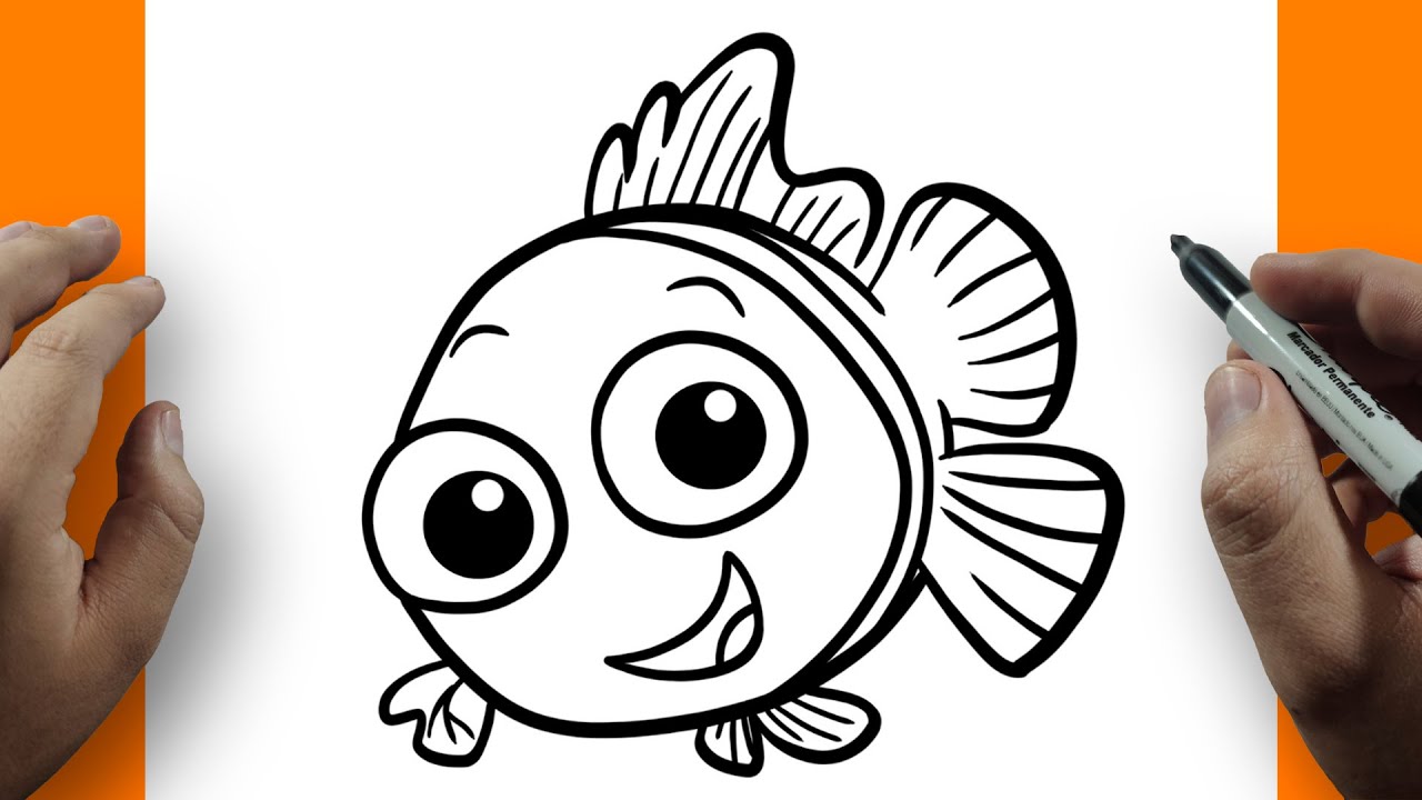 Cómo Dibujar a Nemo Paso a Paso Muy Fácil para Niños - YouTube