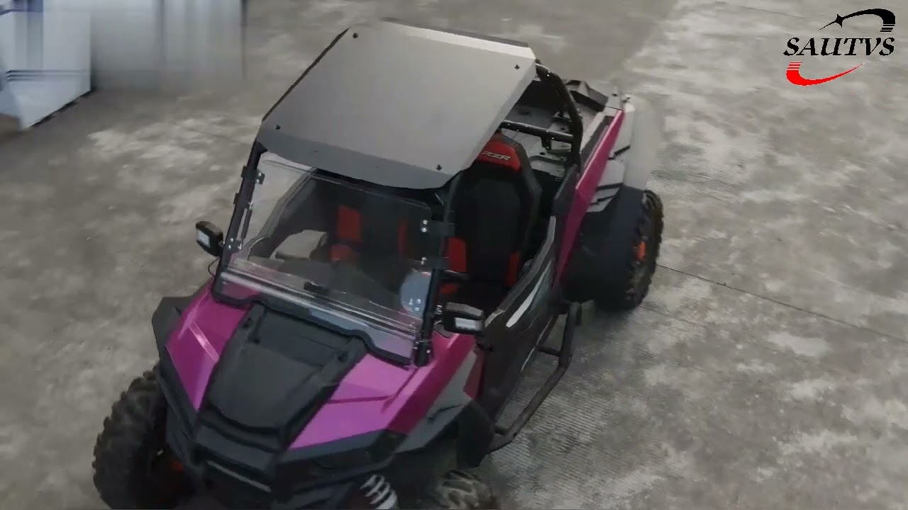 SAUTVS Aluminum Hard Roof Top 2 Seater for Polaris RZR 900 XP 1000 ...