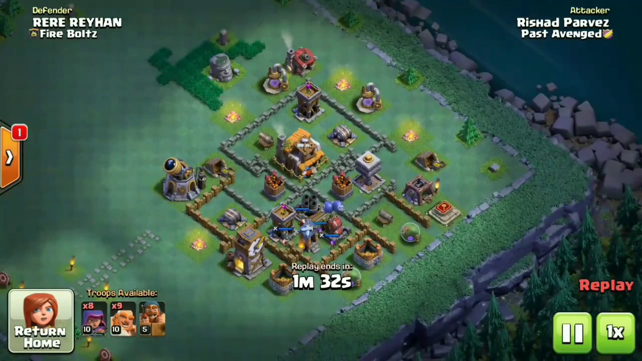 ⚔BH5 Base Builder Hall 5 ⚔ 3 star🌟 attack strategy | Max attack with ...