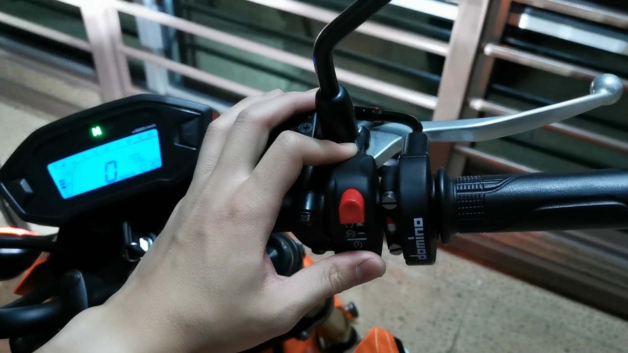 Domino XM2 with kill switch on Honda MSX125 SF - YouTube