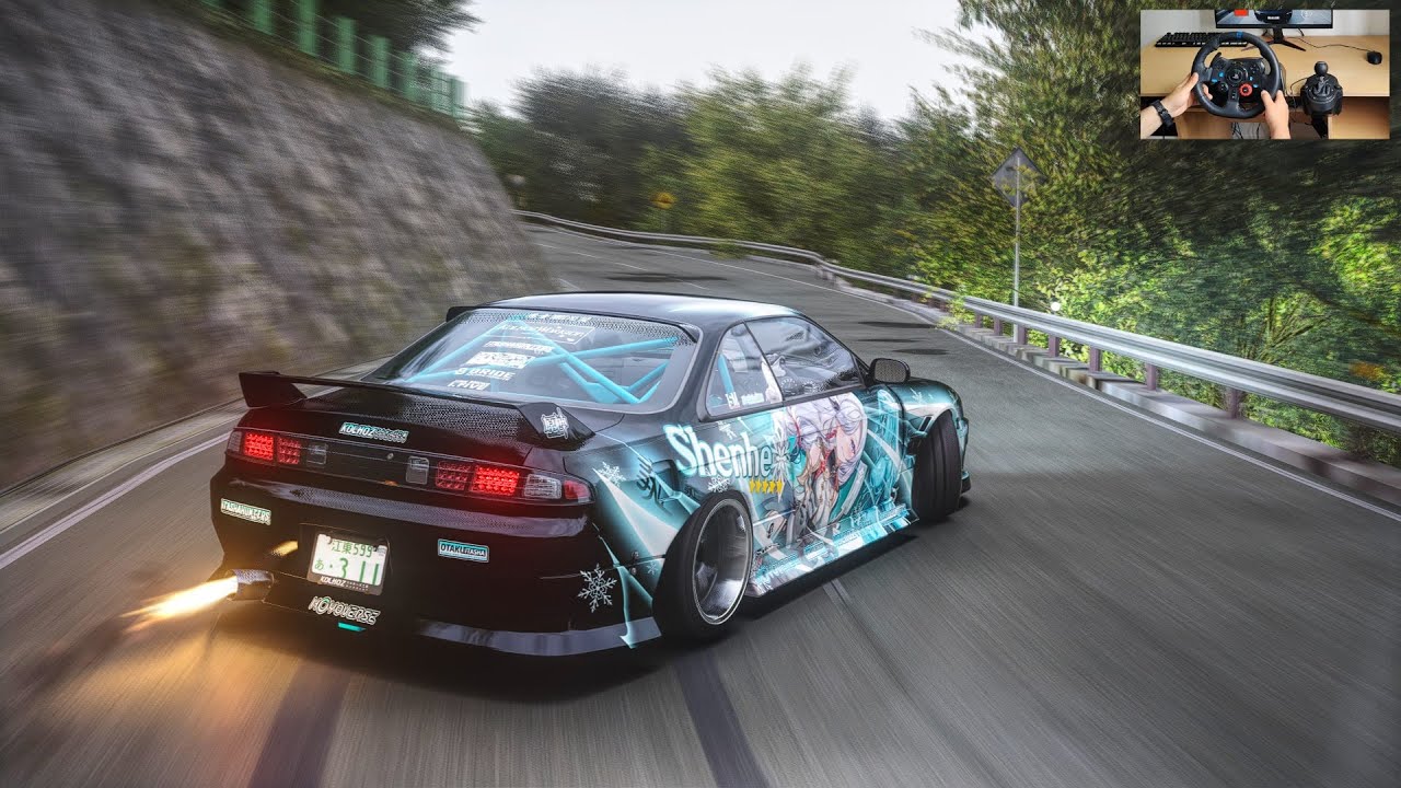 2jz Nissan Silvia S14 Black Mamba Touge Drift! - YouTube