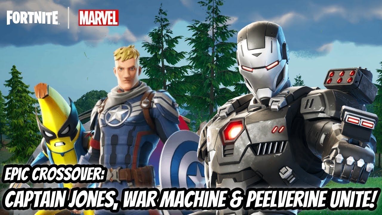 Epic Adventure with Captain Jones, War Machine & Peelverine in Fortnite ...