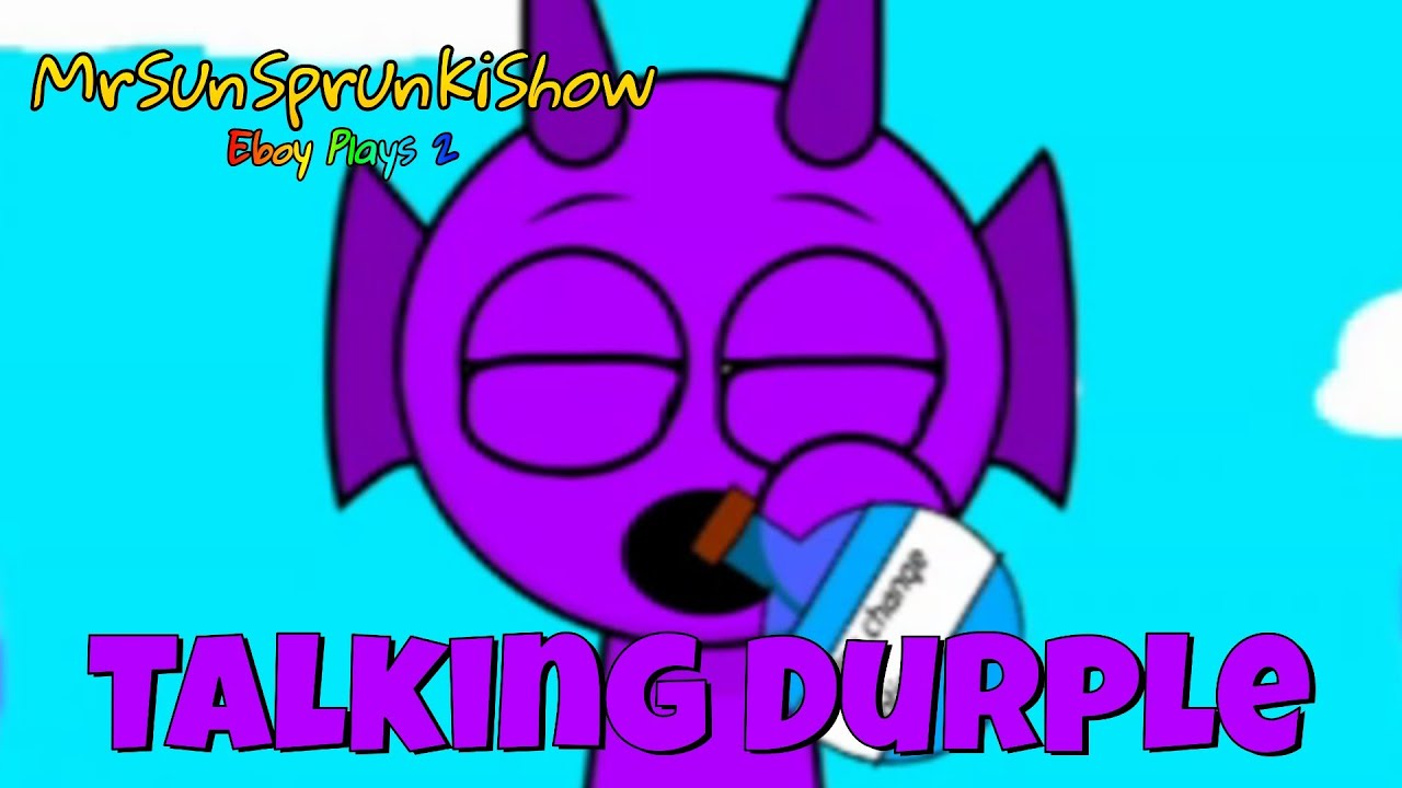 Talking Tom Cat but with Durple [Sprunki: Talking Durple the Dragon ...